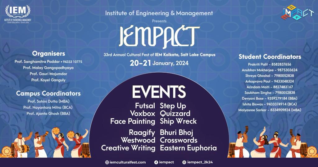 IEMPACT:IEM Annual Cultural Fest - IEM Group