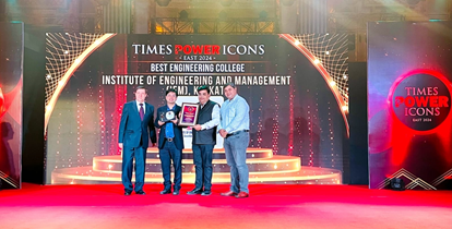 Times Power Icon Award from Times of India - IEM Group