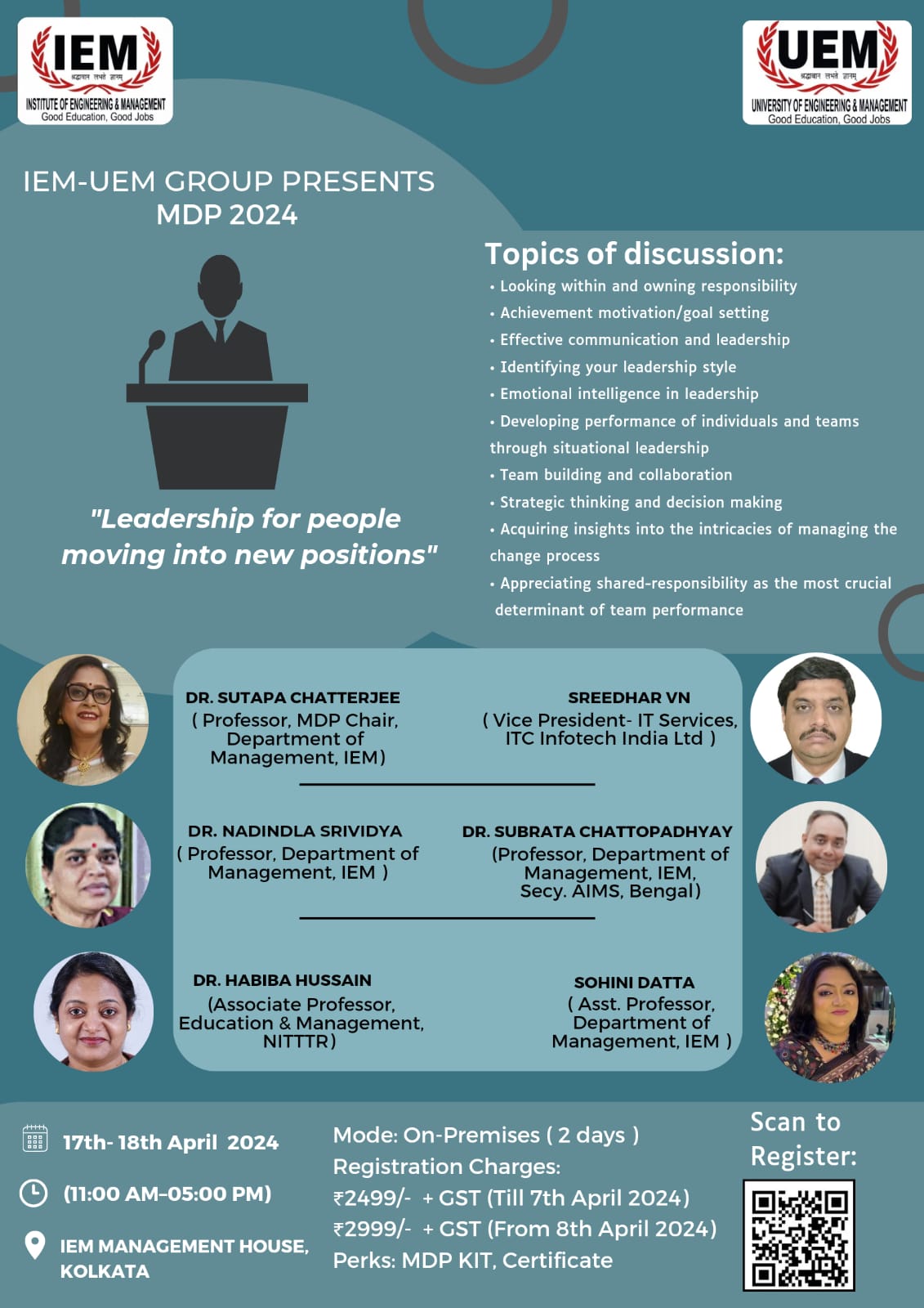 MDP program on the topic "Leadership for people moving into new ...
