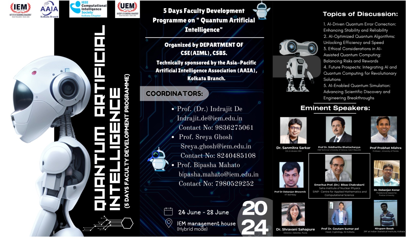 International Faculty Development Program on "Quantum Artificial Intelligence" - IEM Group